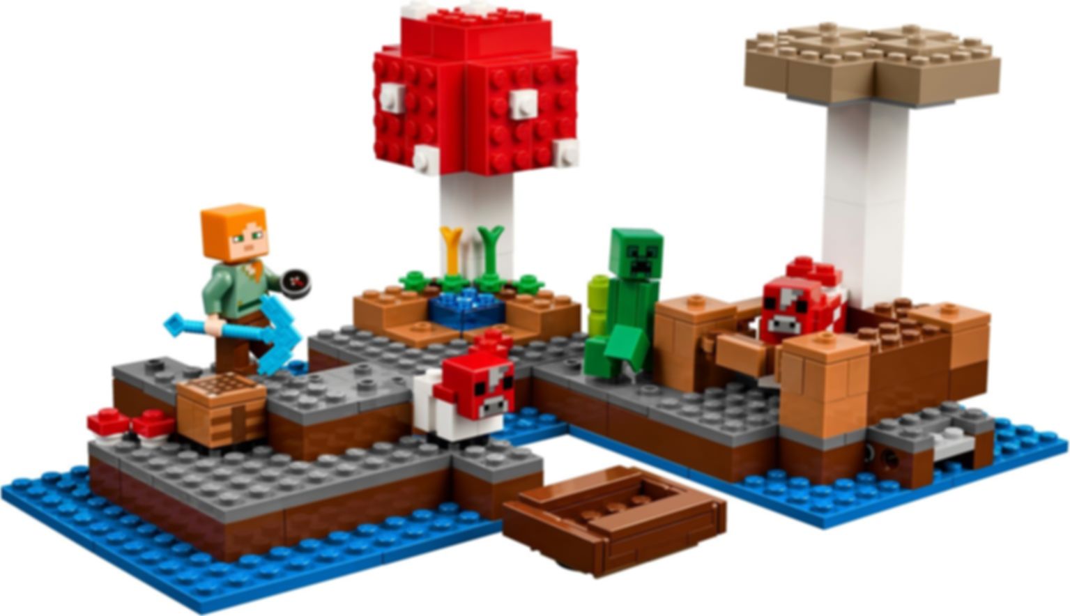 The best prices today for LEGO® Minecraft The Mushroom Island ...