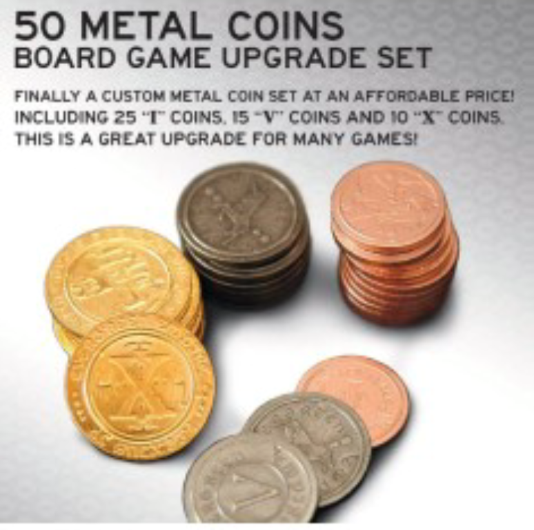 The best prices today for 50 Metal Industrial Coin Board Game Upgrade ...
