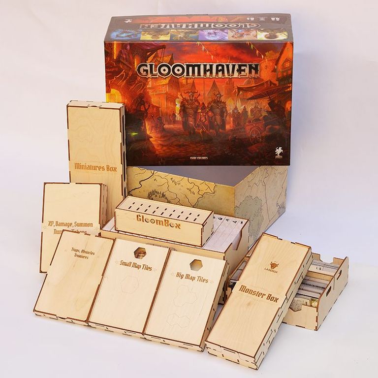 The best prices today for Gloomhaven: Laserox GloomBox Organizer ...